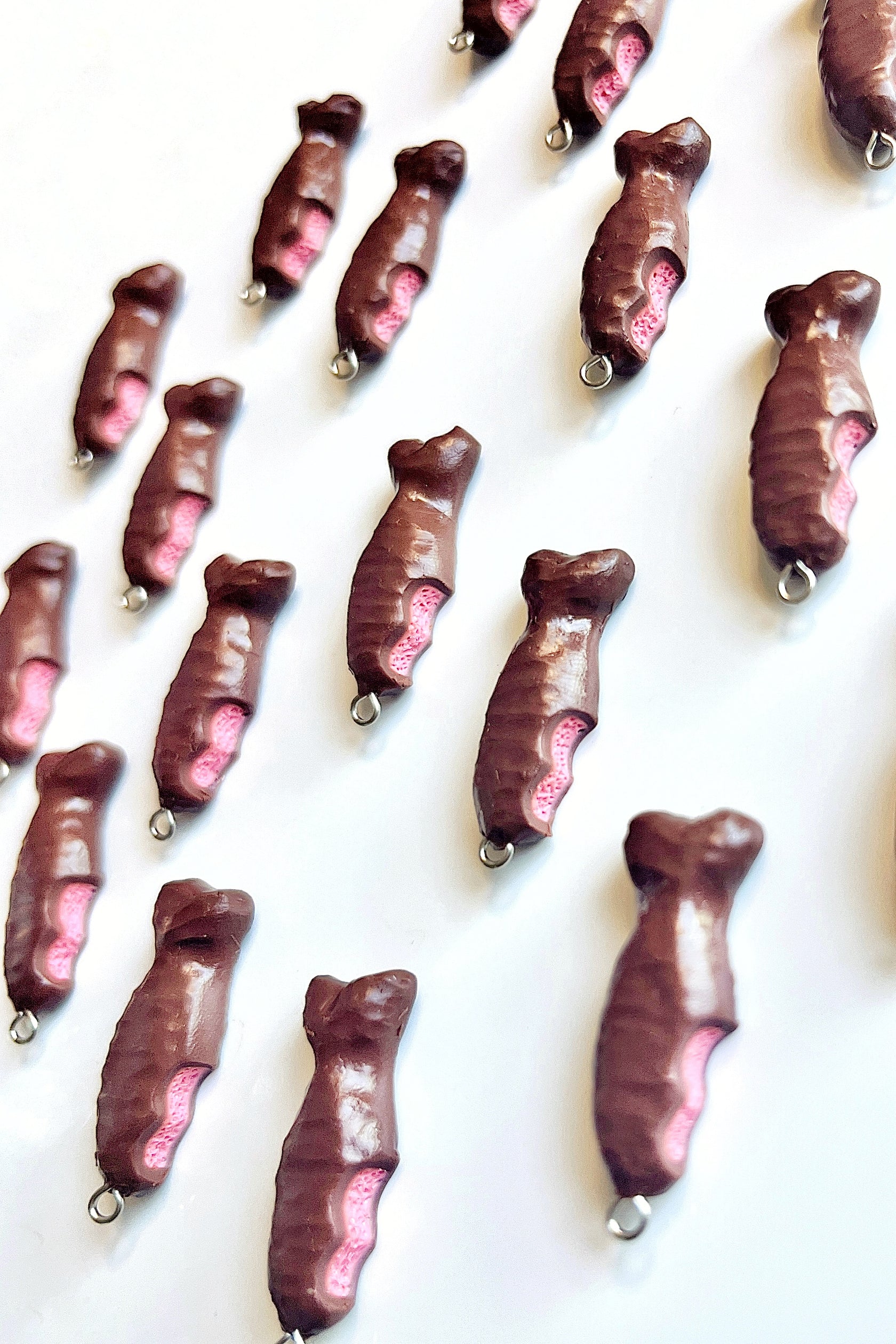 Mini Chocolate Fish Polymer Clay Earrings | Silverstar.nz – silverstar.nz